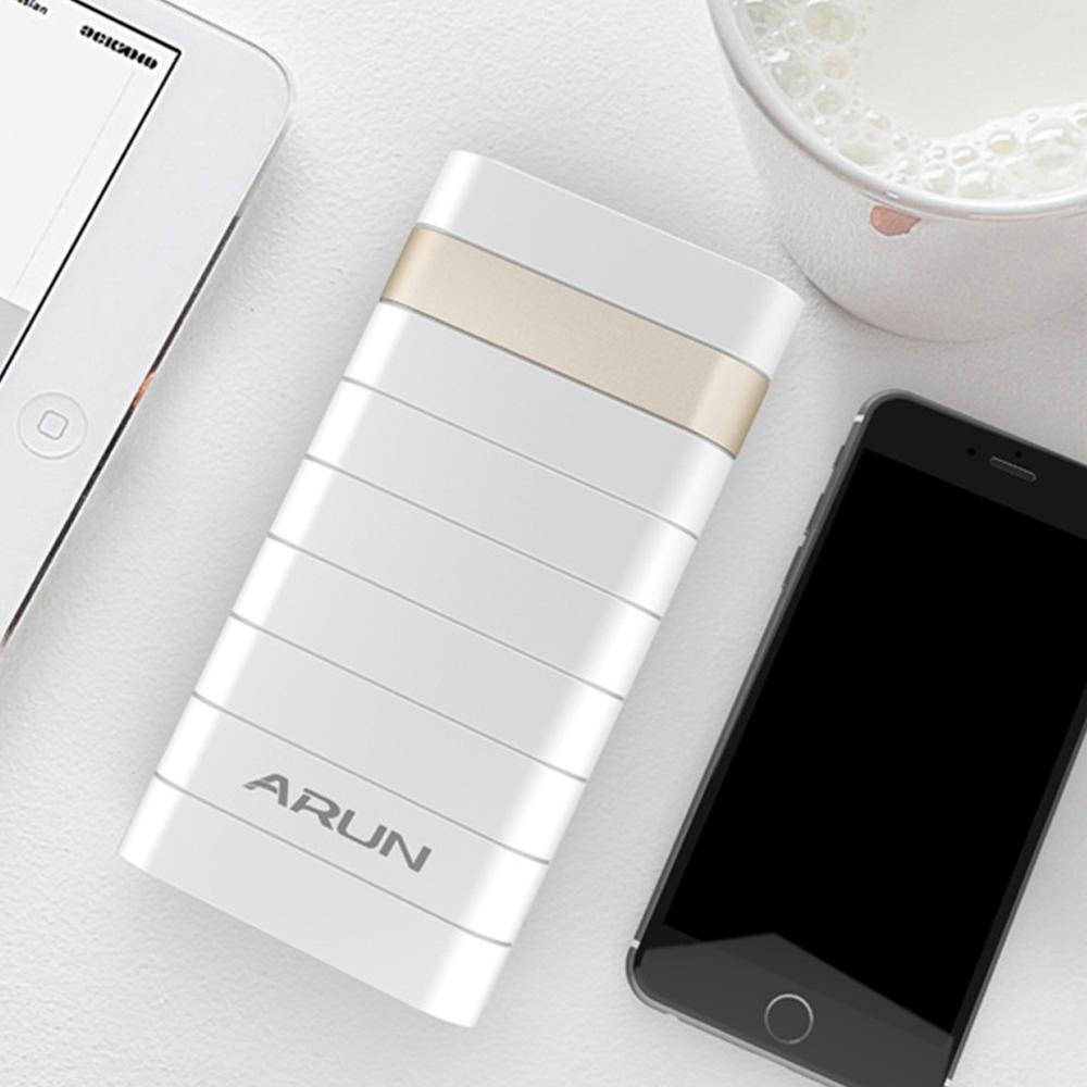 ARUN 20000mah Power Bank External Battery PoverBank 2 USB Powerbank ...