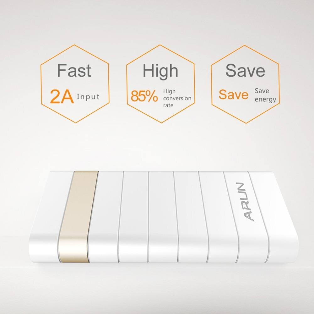 ARUN 20000mah Power Bank External Battery PoverBank 2 USB Powerbank ...